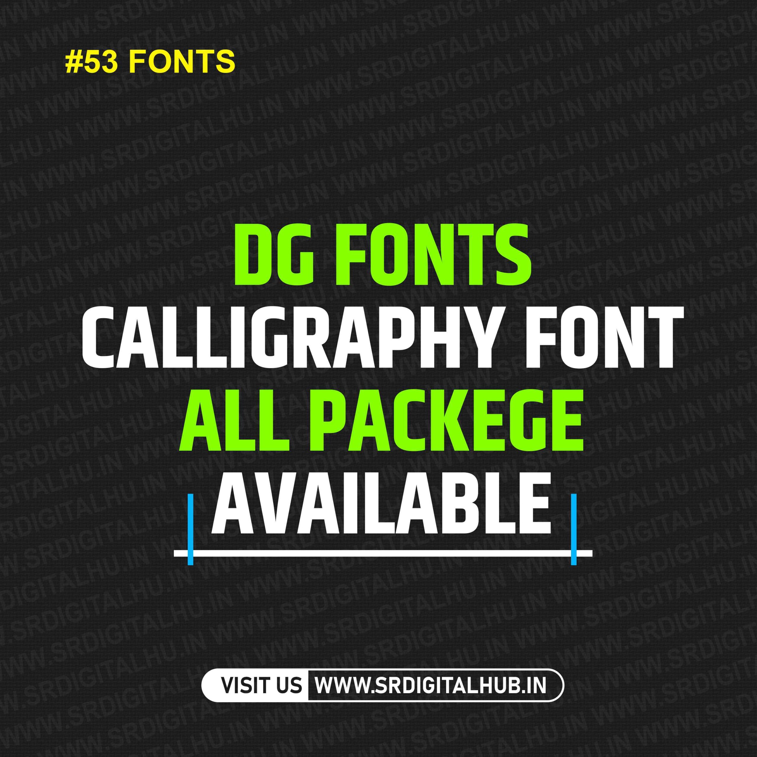 DG Fonts Calligraphy Bundle (53 Fonts) - SR Digital Hub
